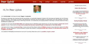 New Year, New Site Design « Blog « Peter Upfold