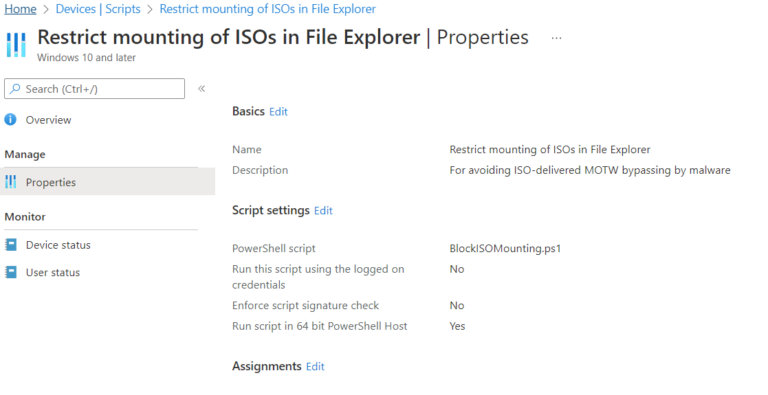 Block Mounting of ISO Images with Microsoft Intune (Endpoint Manager ...